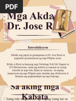 Mga Akda Ni Rizal | PDF