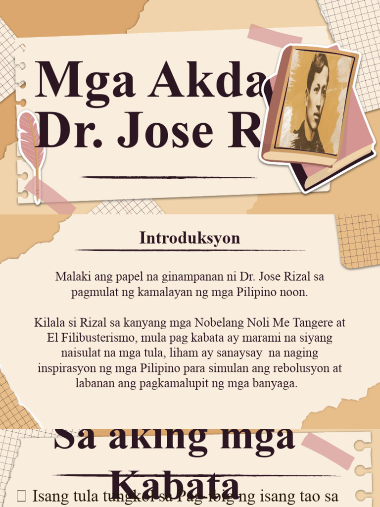 Mga Akda Ni Rizal | PDF