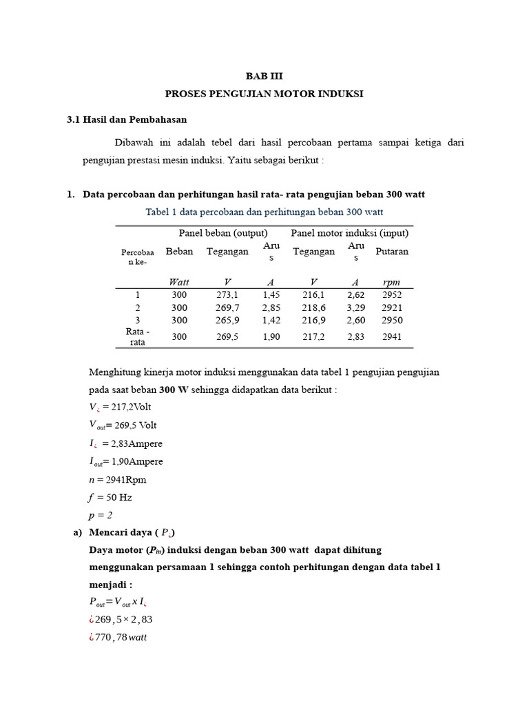Laprak Motor Induksi | PDF | Metode & Bahan Ajar | Teknologi & Rekayasa