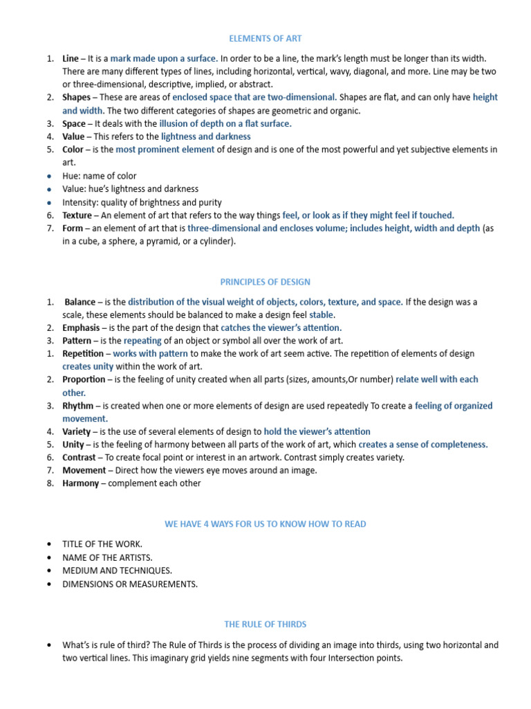 Elements of Art | PDF