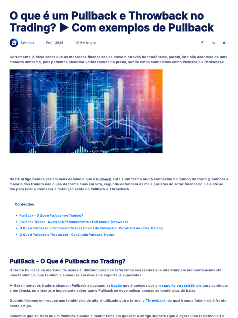 Pullback e Throwback no Trading | PDF | Day Trading (mercado financeiro)