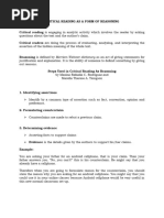 Counterclaim Sentence Starters | PDF | Games & Activities | Self ...