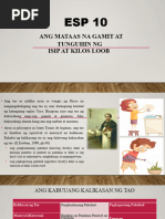 Grade 10-ESP-Module 1-1st Quarter | PDF