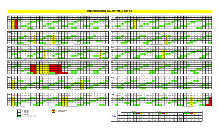 Kalender Kerja 2024 | PDF