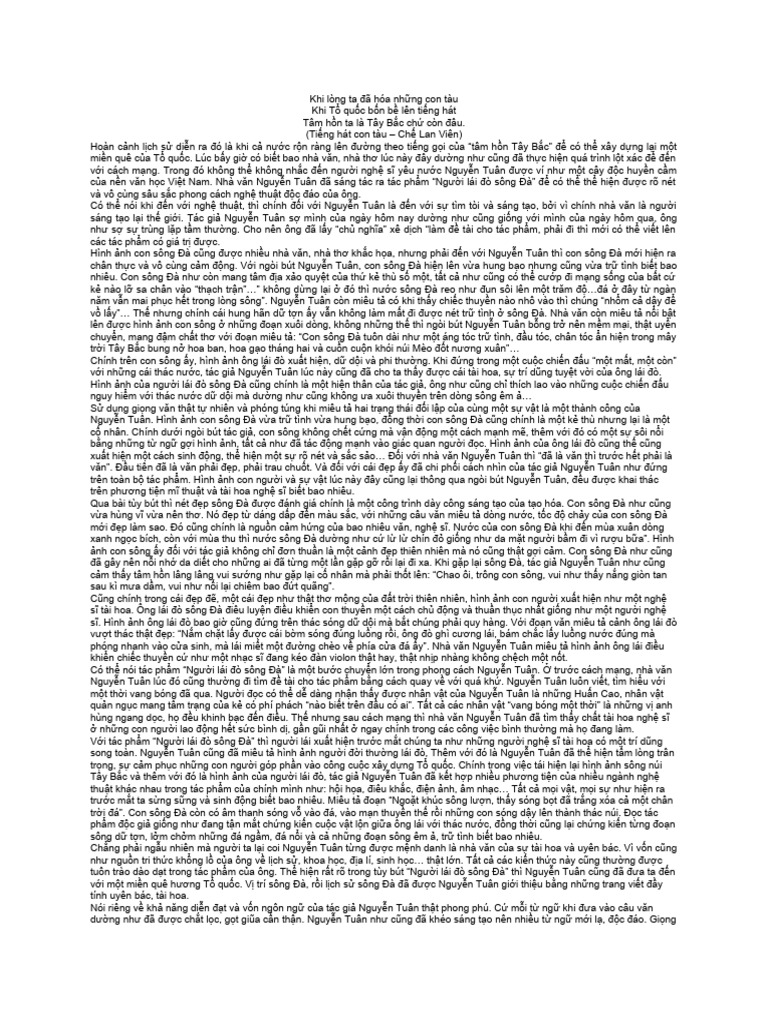 Khi Lòng Ta Đã Hóa NH NG Con Tàu | PDF