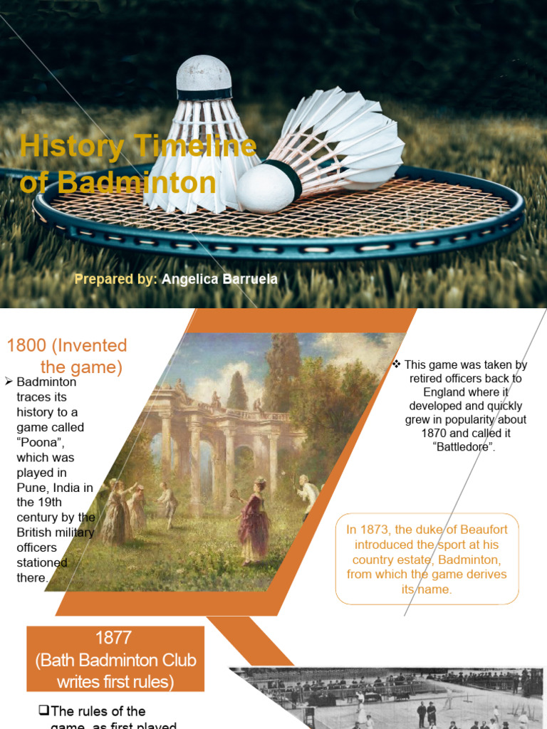 History Timeline of Badminton | PDF | Olympic Sports | Recurring ...