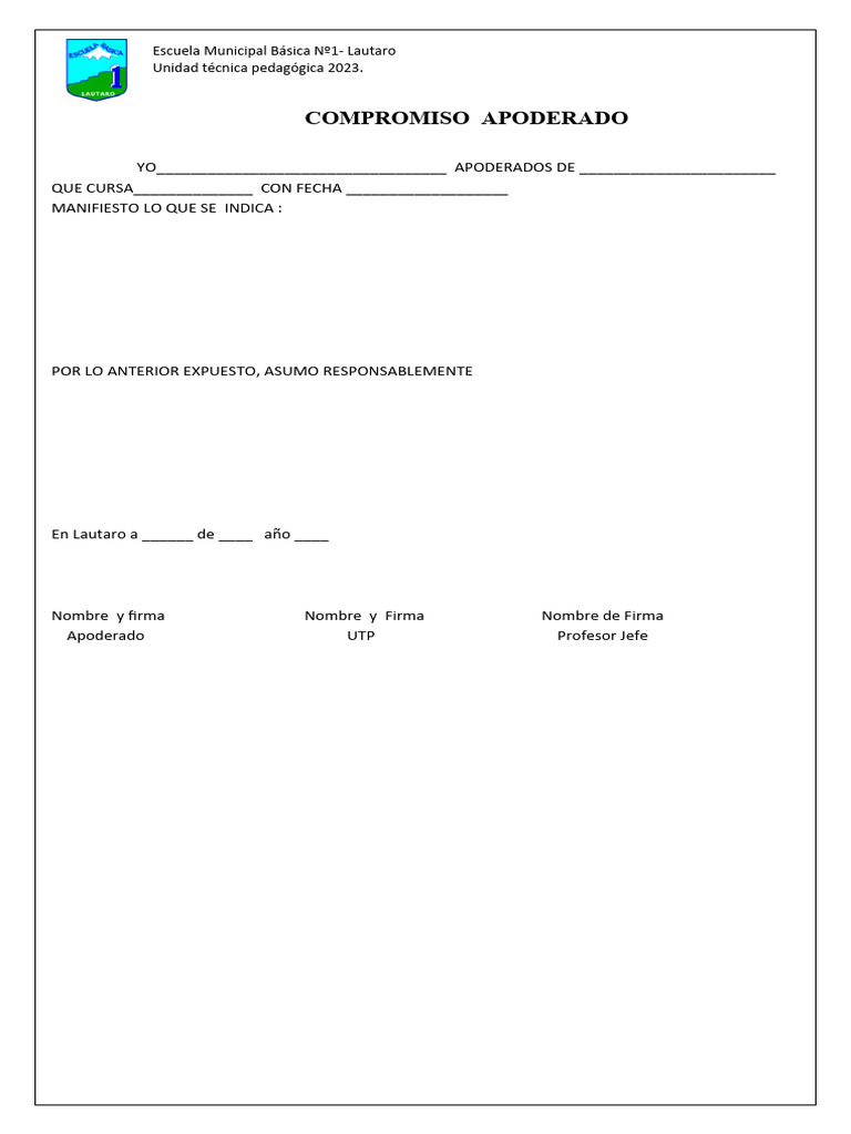 Compromiso Apoderados | PDF | Negocios