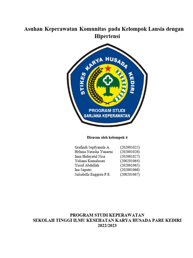ASKEP Komunitas 2 Kel.4 | PDF | Pengembangan Diri
