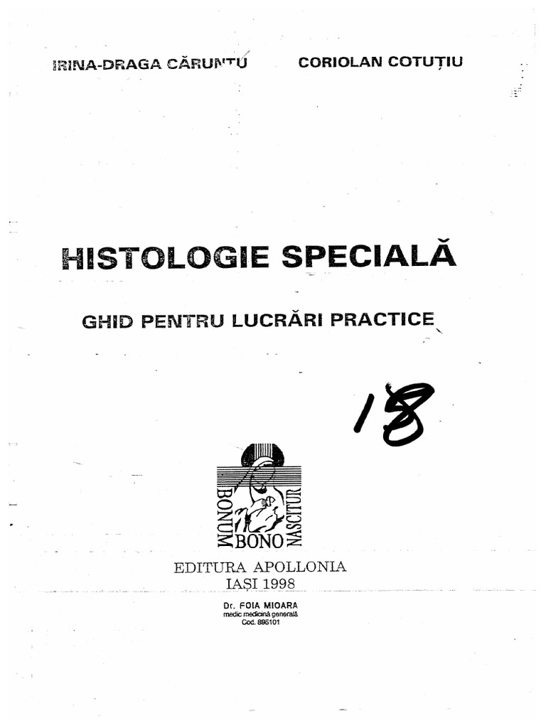 Caruntu Histologie Speciala - 240229 - 120436 | PDF