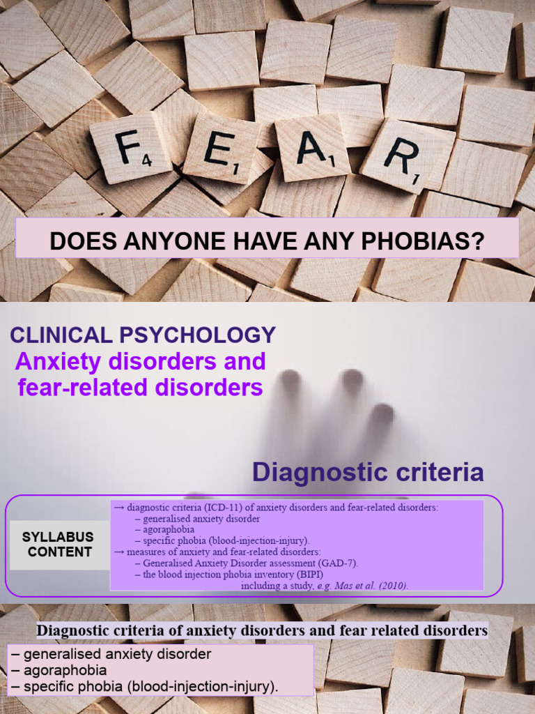 Understanding Anxiety and Phobias | PDF | Phobia | Anxiety
