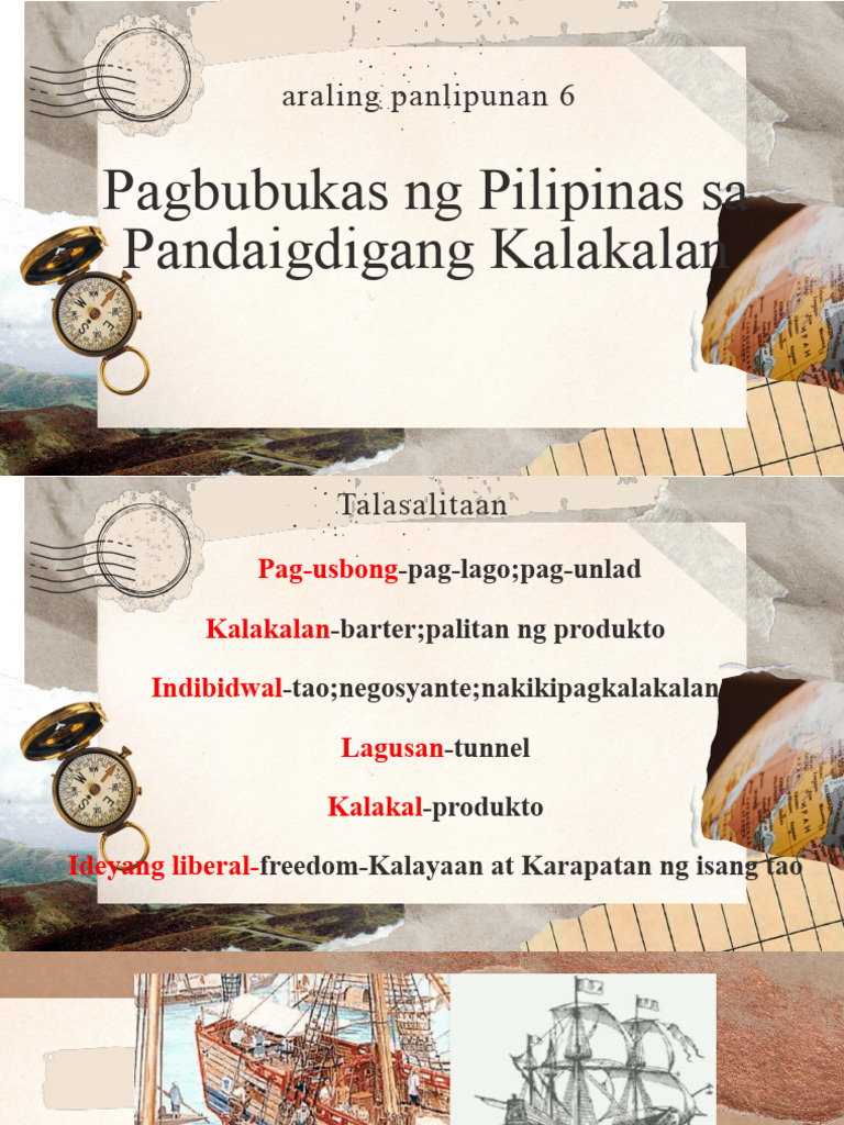 Araling Panlipunan 6: Pagbubukas NG Pilipinas Sa Pandaigdigang ...