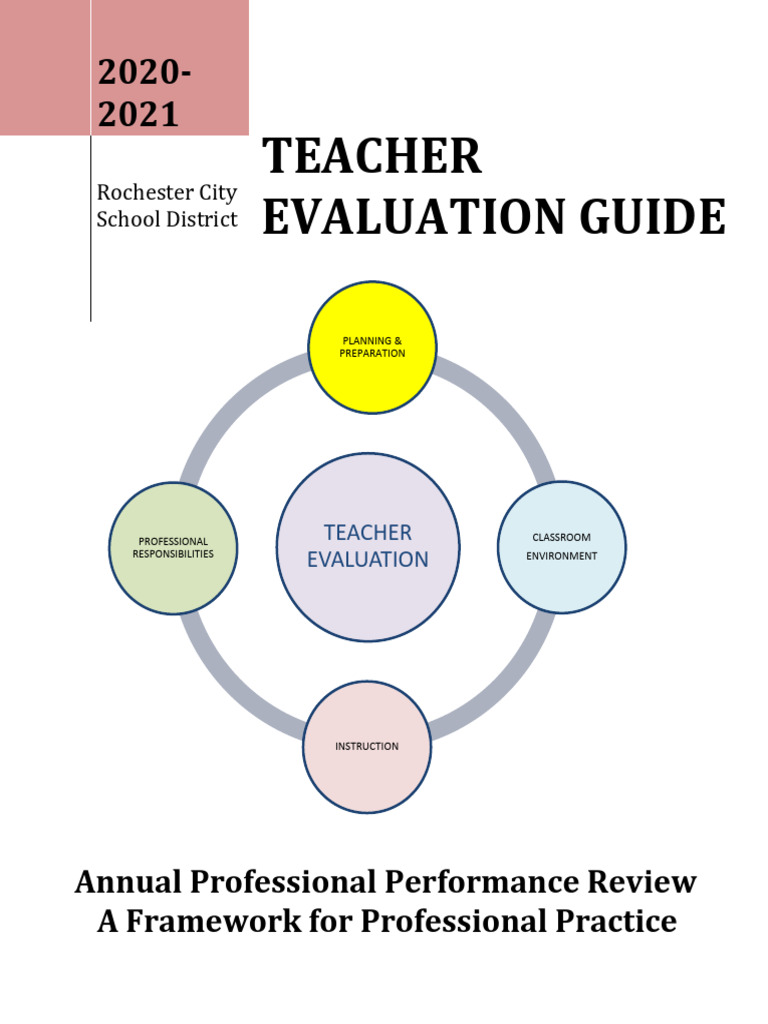 2021 2022 Teacher Evaluation Guide Draft | PDF | Teachers | Pedagogy