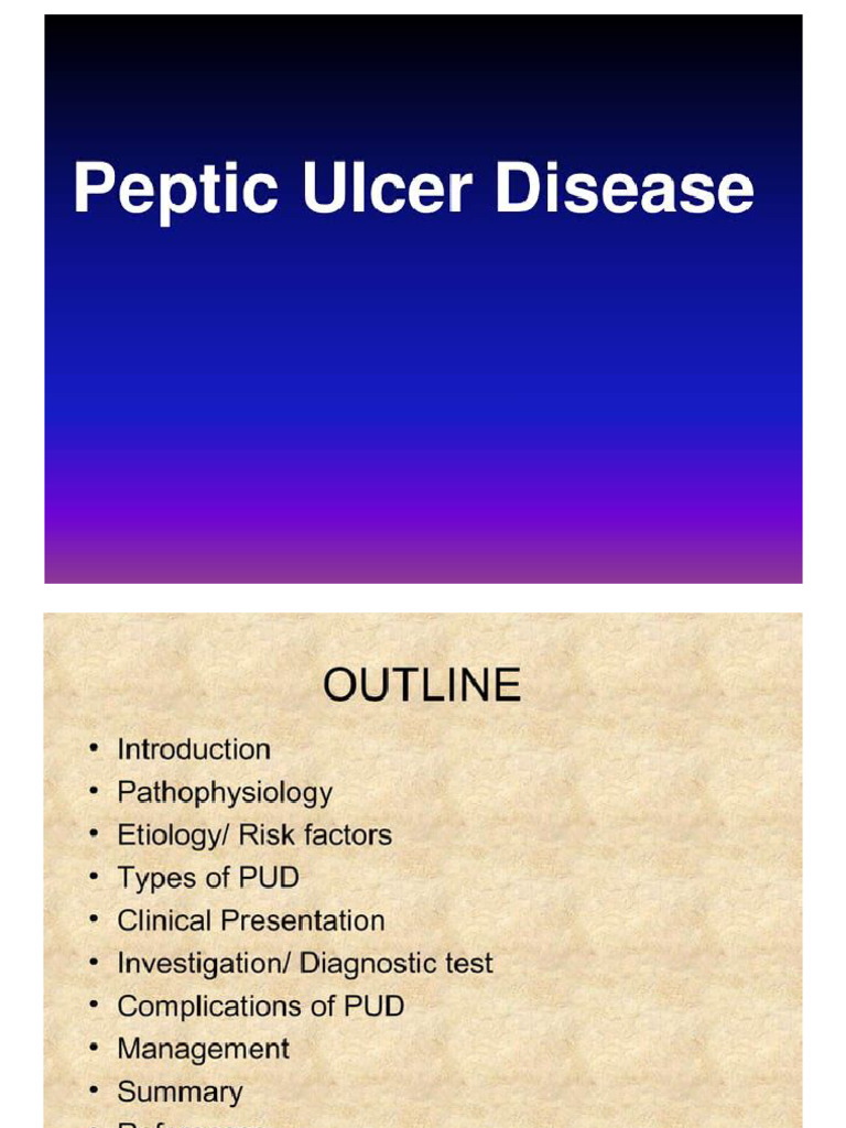 Peptic Ulcer Disease | PDF