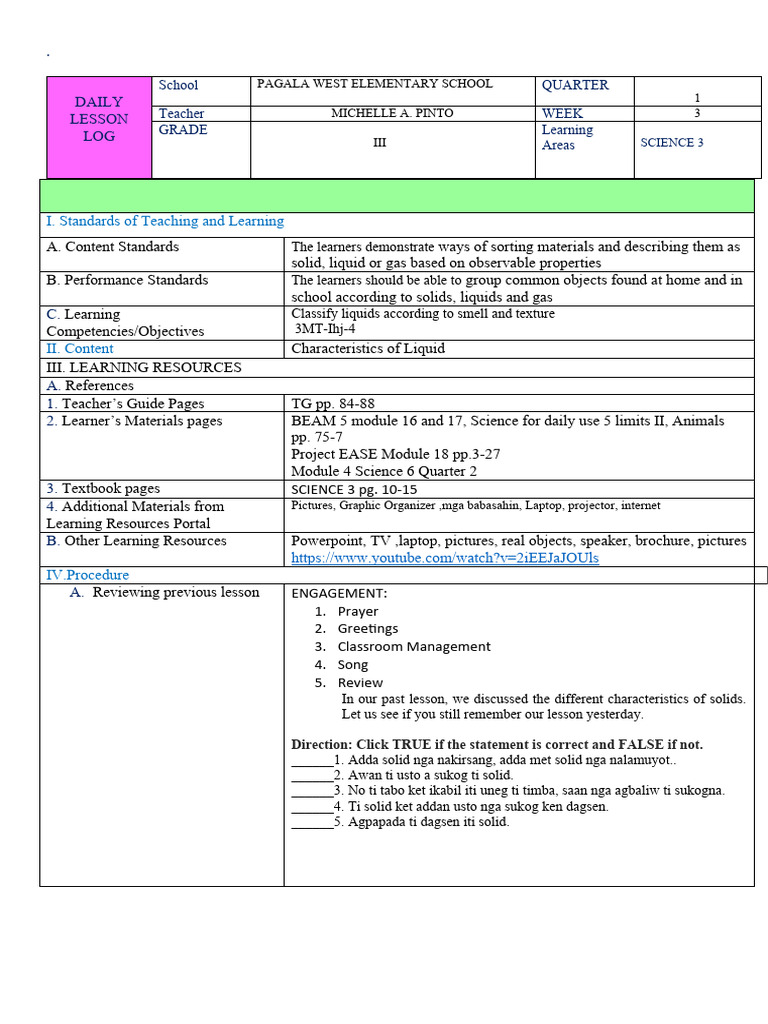 Lesson Plan Fo Demo | PDF | Amphibian | Reptile