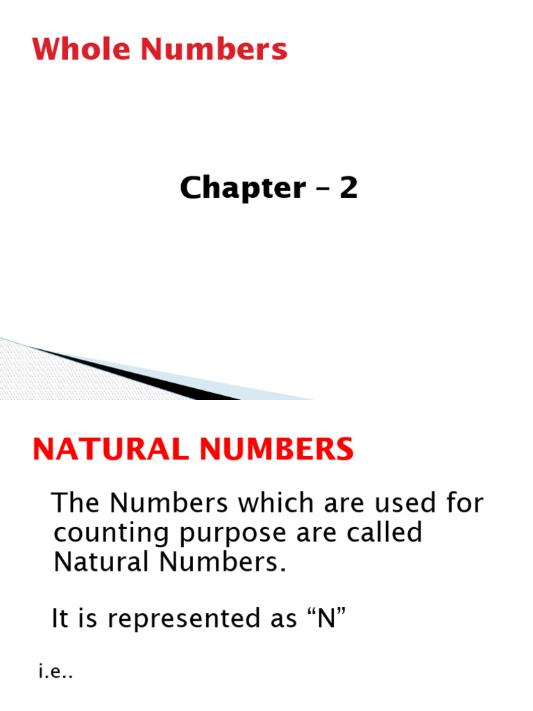 Ch-2 Whole Numbers | PDF | Multiplication | Integer