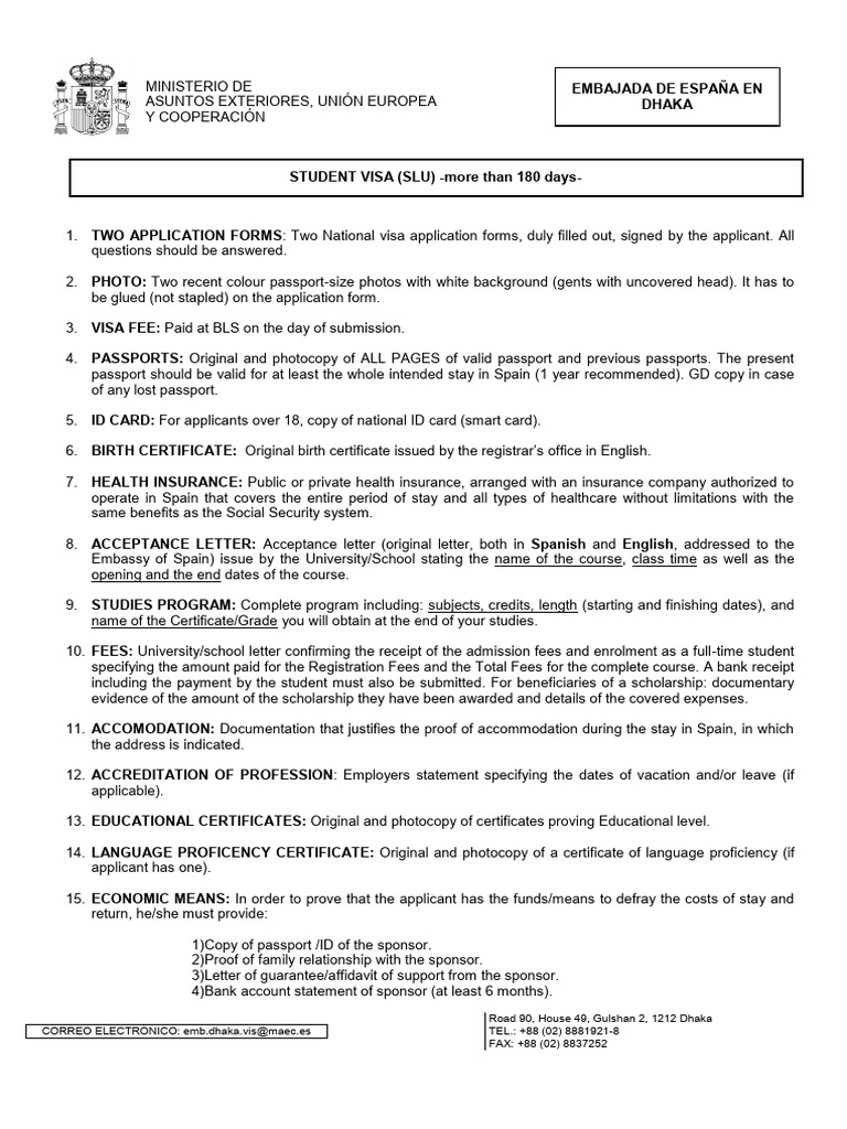 Bangladesh Spain REQ | PDF | Passport | Identity Document