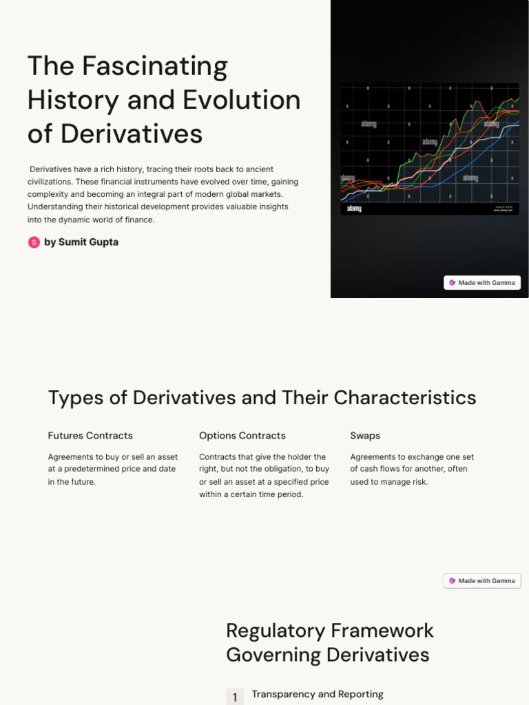 The Fascinating History and Evolution of Derivatives | PDF
