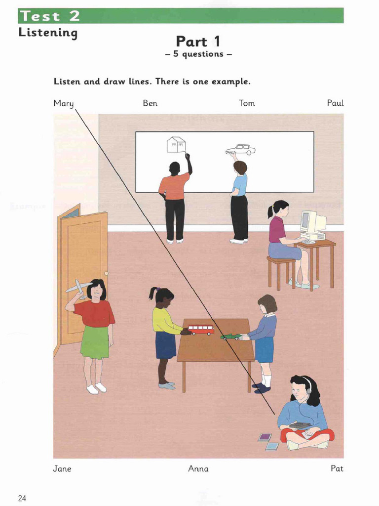 Cambridge YLE Tests Movers 1 (1) - p023 | PDF