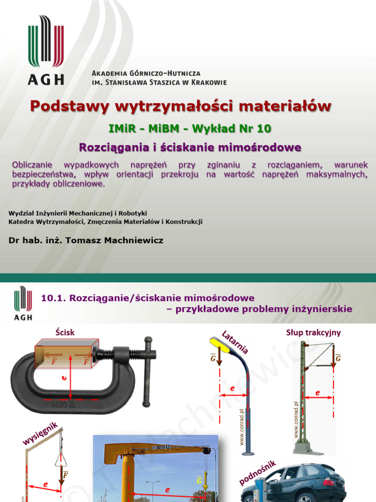 IMiR - PWM - Wyklad - 10 - Rozciaganie Mimosrodowe | PDF