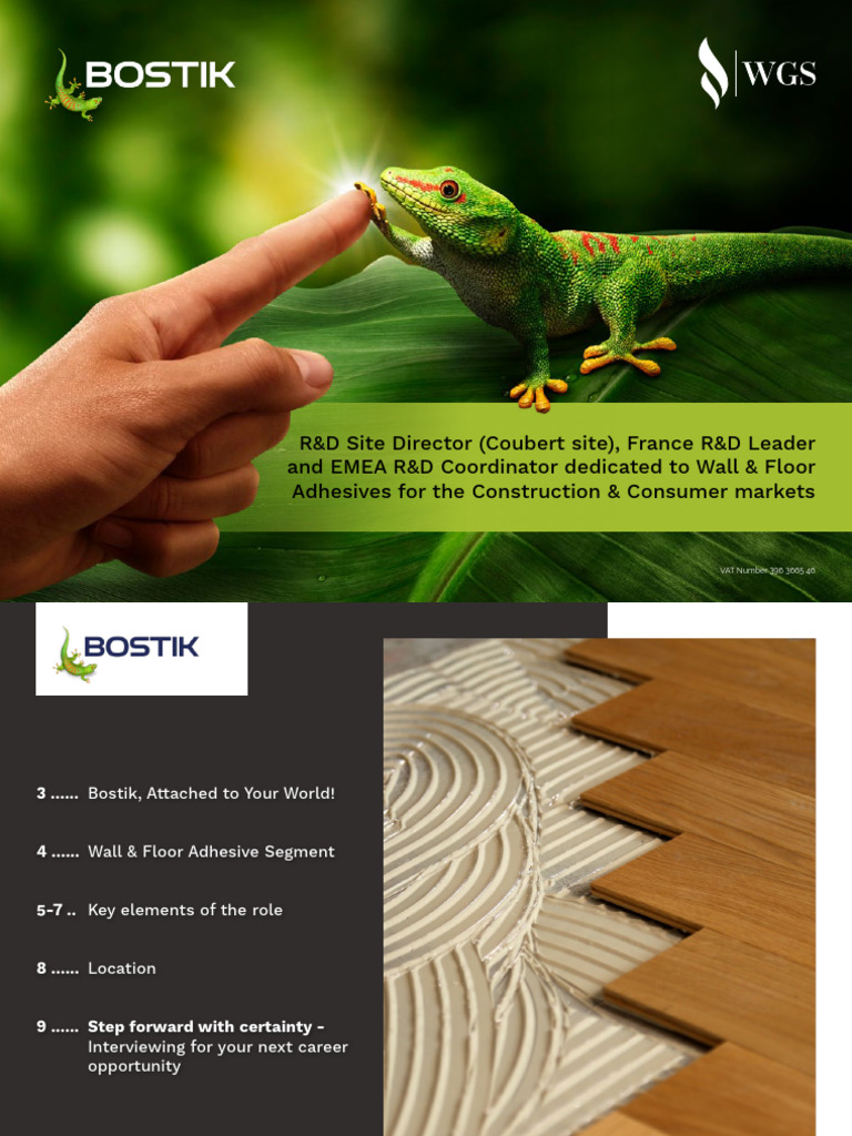 R&D Director at BOSTIK - Role Brochure | PDF | Innovation | Leadership
