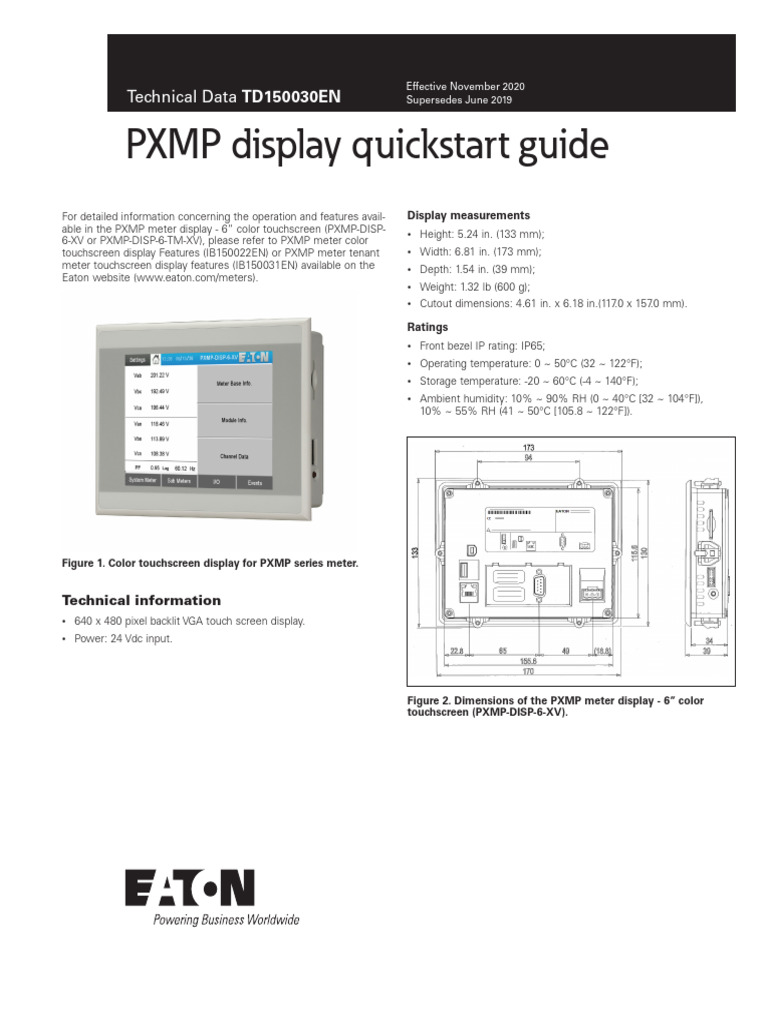 PXMP Display Quickstart Guide Td150030en | PDF | Touchscreen | Computer File