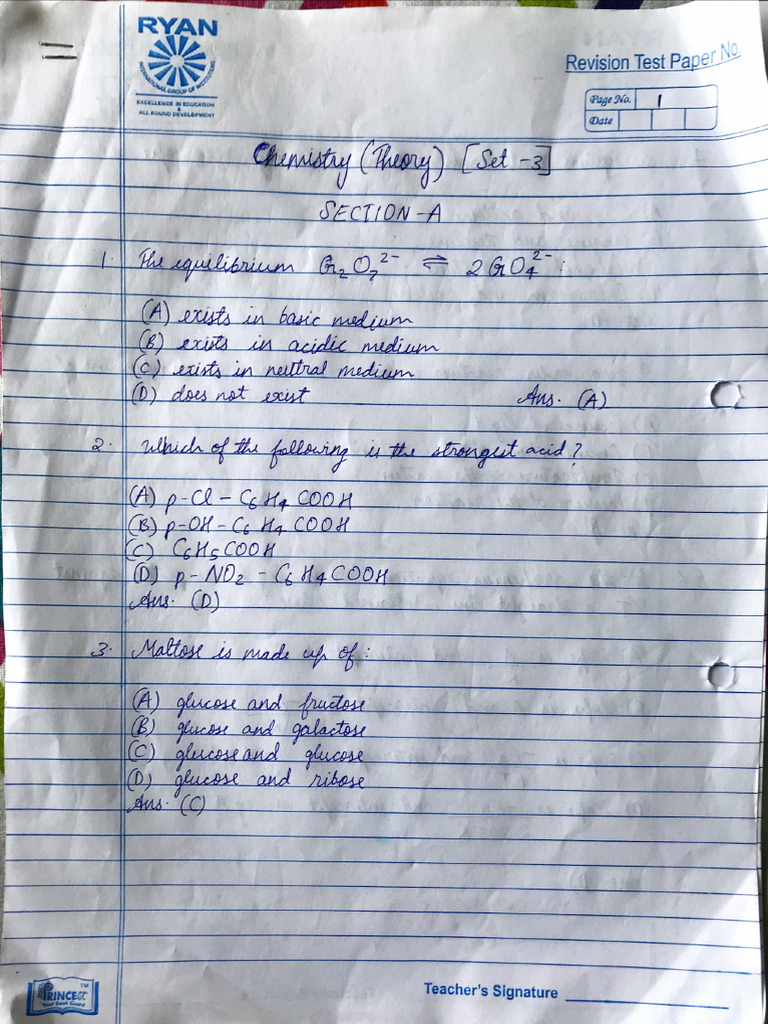 Chemistry Set 3 | PDF