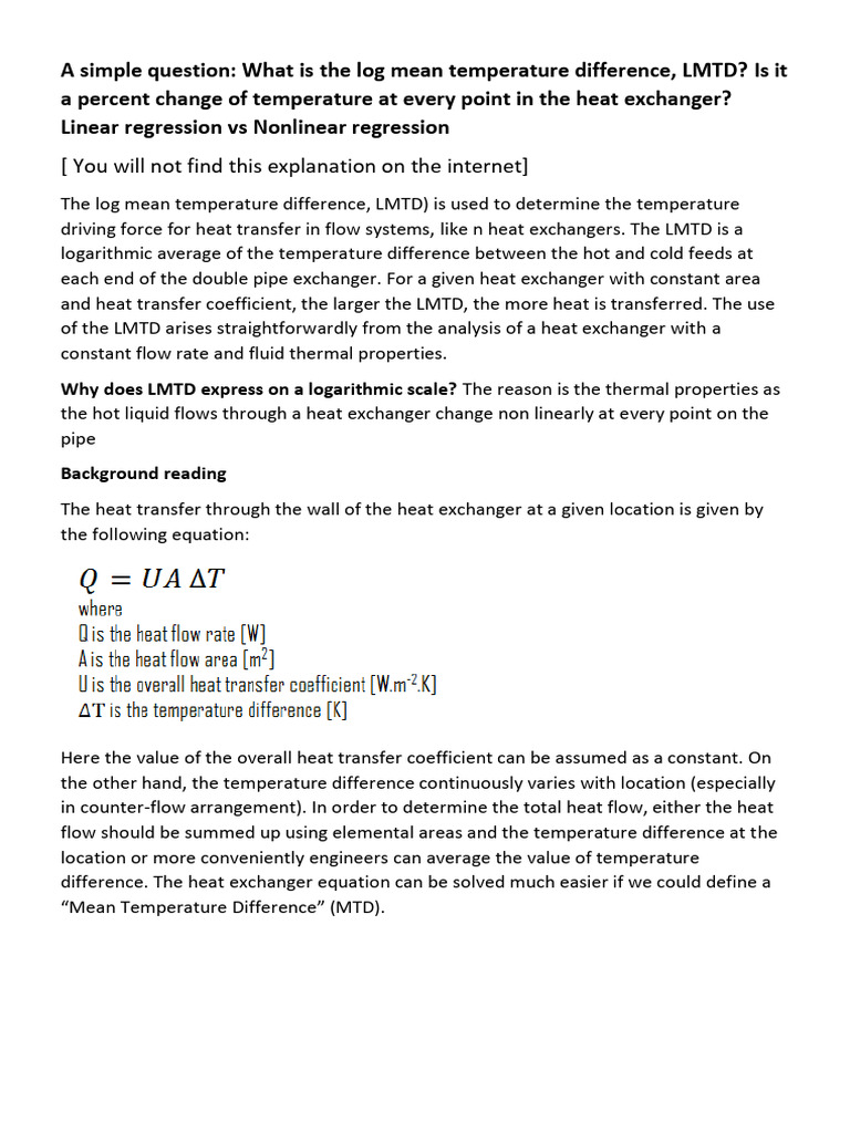 Logarithmic Transformation in Linear Regression | PDF | Heat | Logarithm