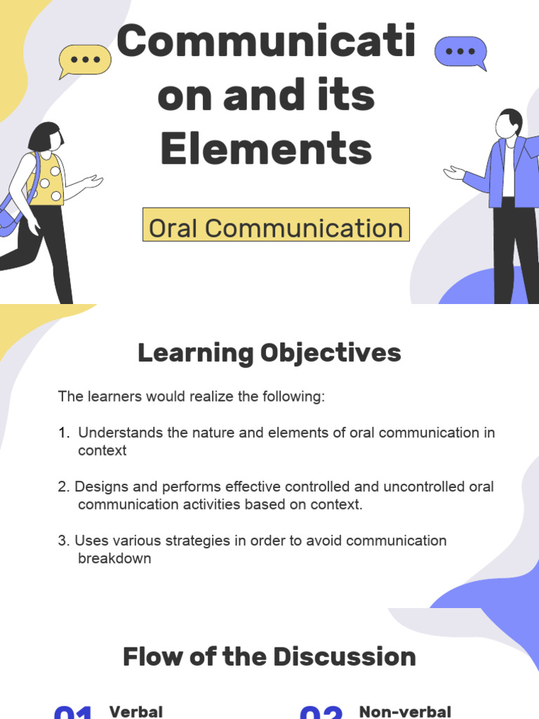 Oral Com - Lesson 2 Verbal and Non-Verbal Communication, Effective Com ...