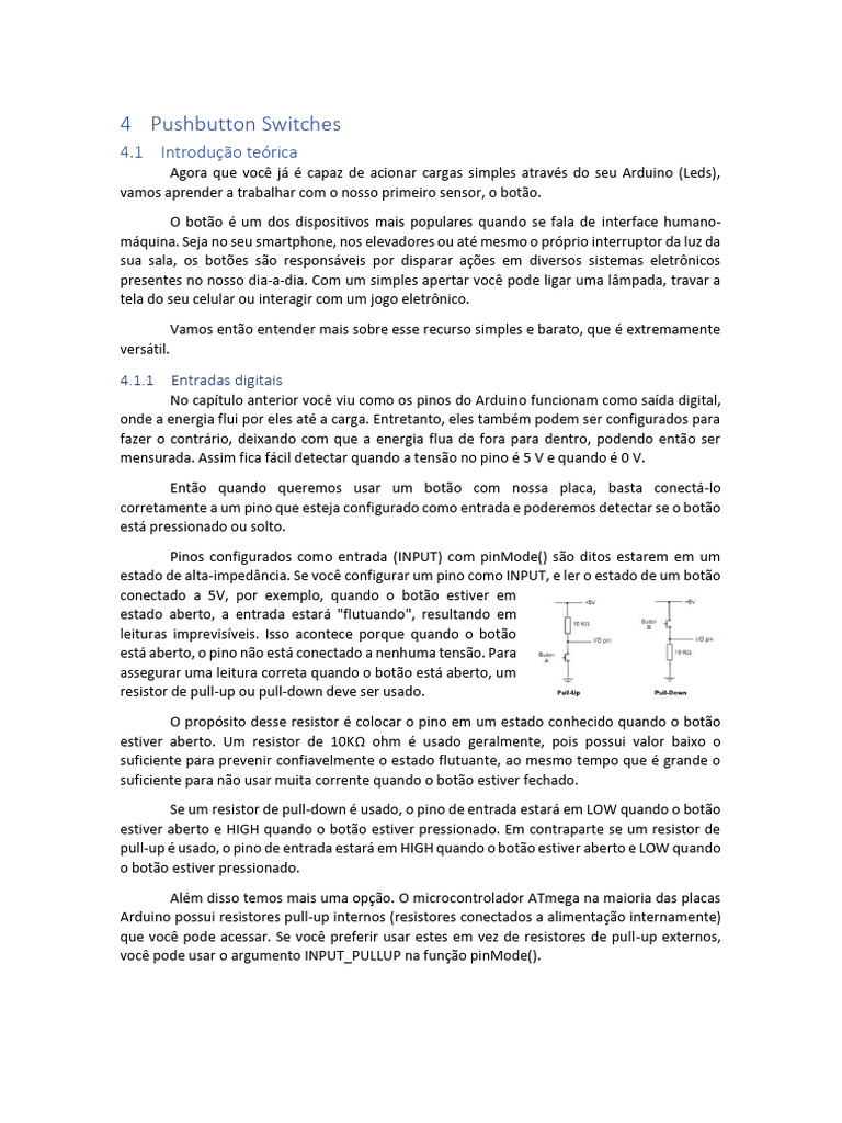 04 - Push Button Switch | PDF | Engenharia Elétrica
