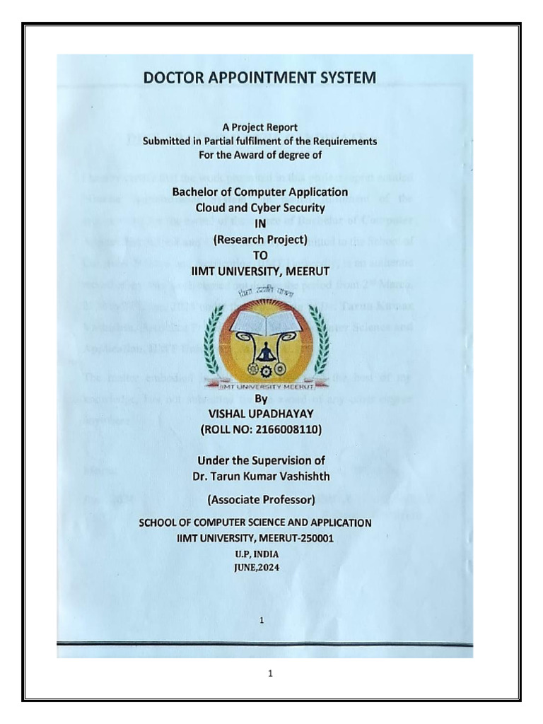 Vishal Dr.1 PDF | PDF | My Sql | Use Case