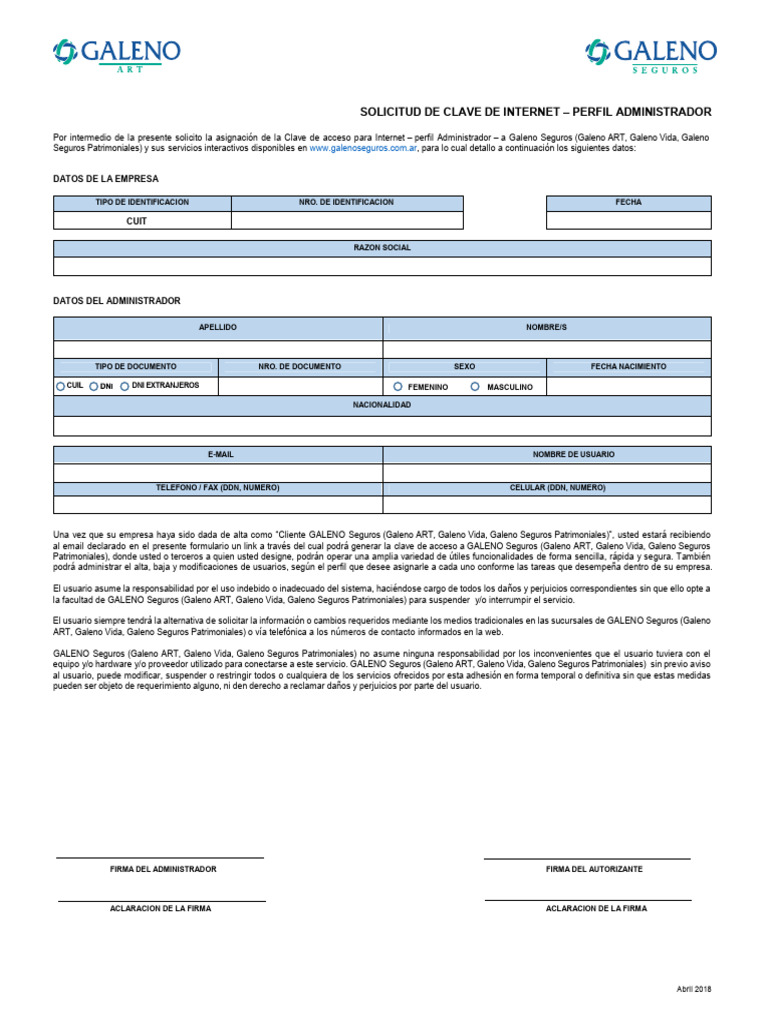 Solicitud Clave | PDF | Internet | Usuario (informática)