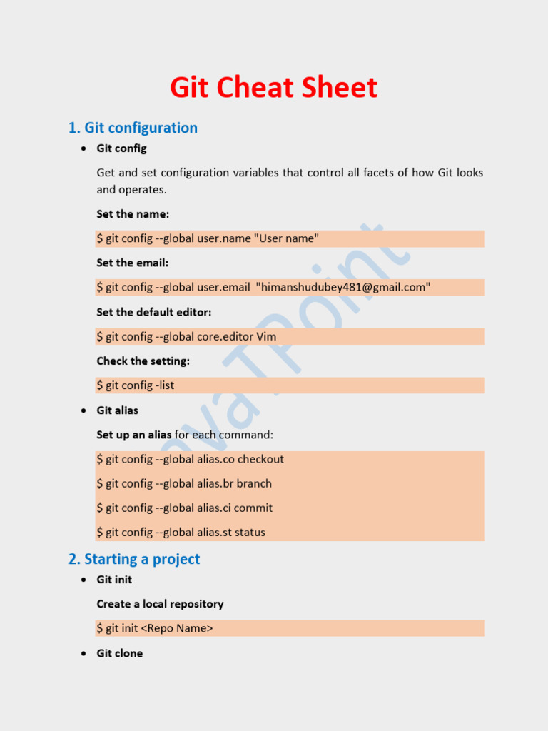 Git Cheat Sheet | PDF | Graphical User Interfaces | Software