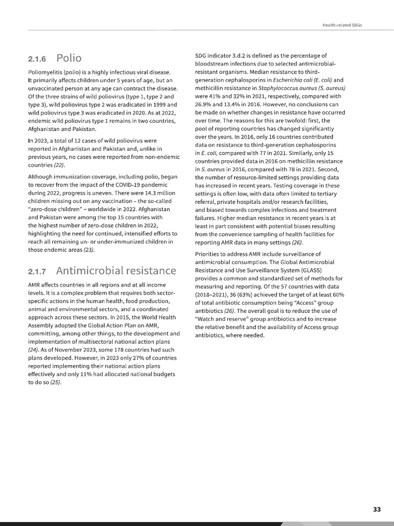 World Health Statistics 2024 33-38 | PDF