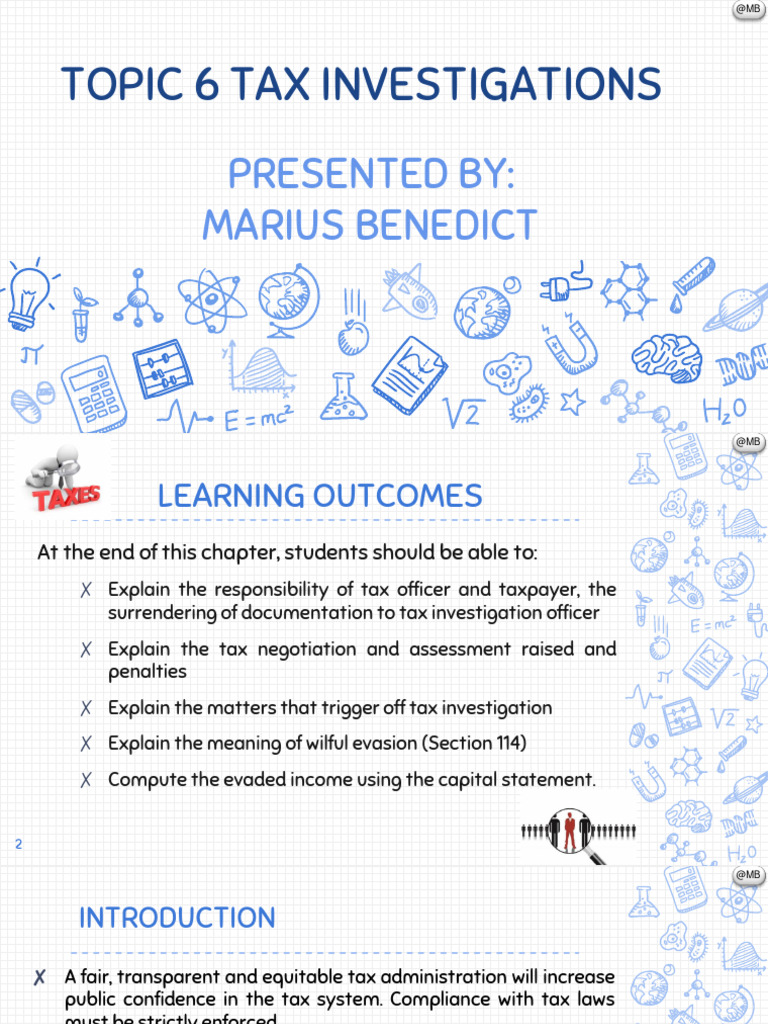 Topic 6 Tax Investigations Updated | PDF | Taxes | Taxpayer