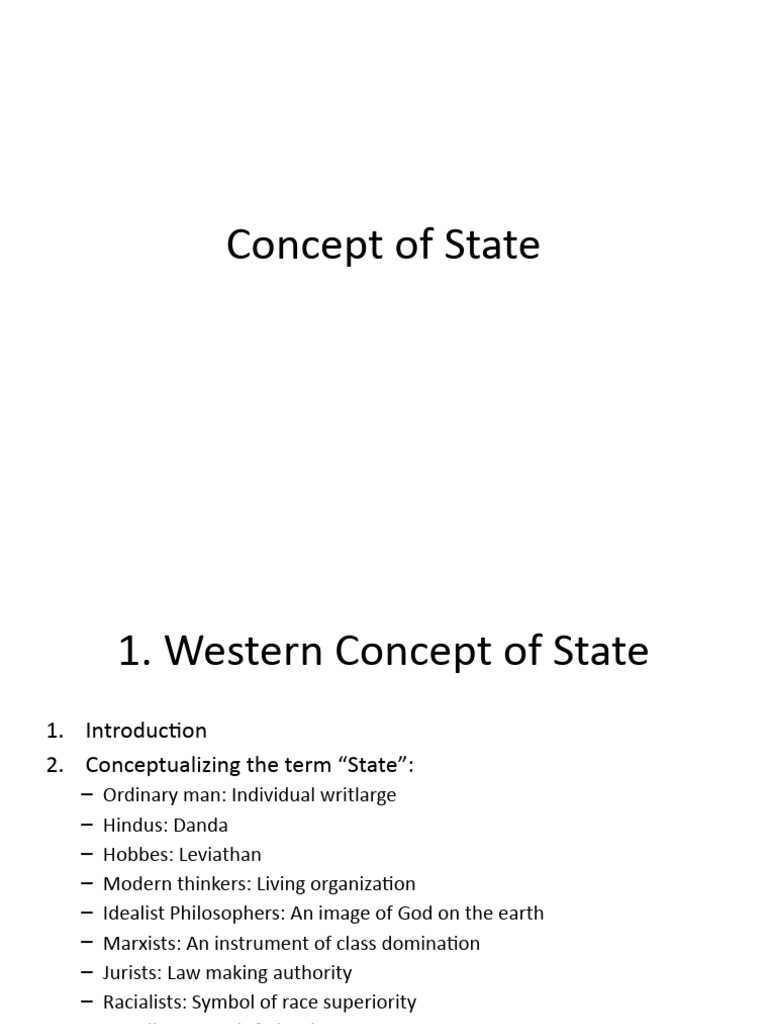 Concept of State | PDF | Politics | Social Science