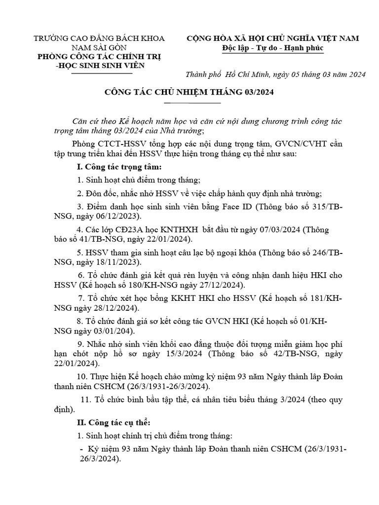 KH CT GVCN T03-2024 | PDF