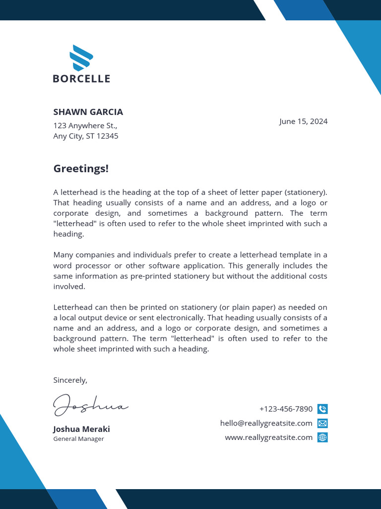 Understanding Letterhead Design Basics | PDF
