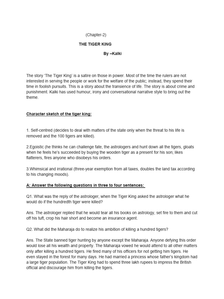 Tiger K | PDF | Tiger