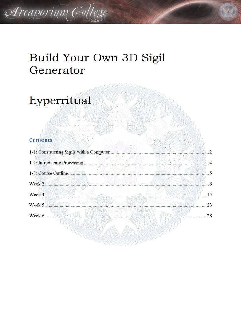 Sigil Creation Computer | PDF