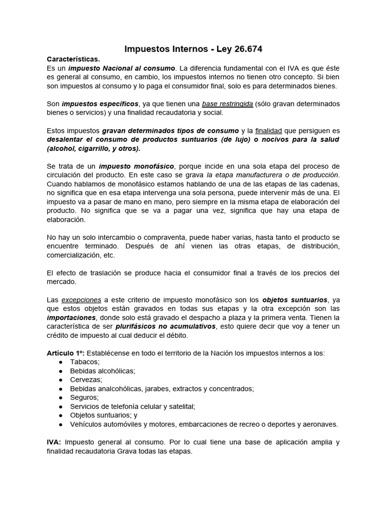 Impuestos Internos | PDF | Impuestos | Seguro