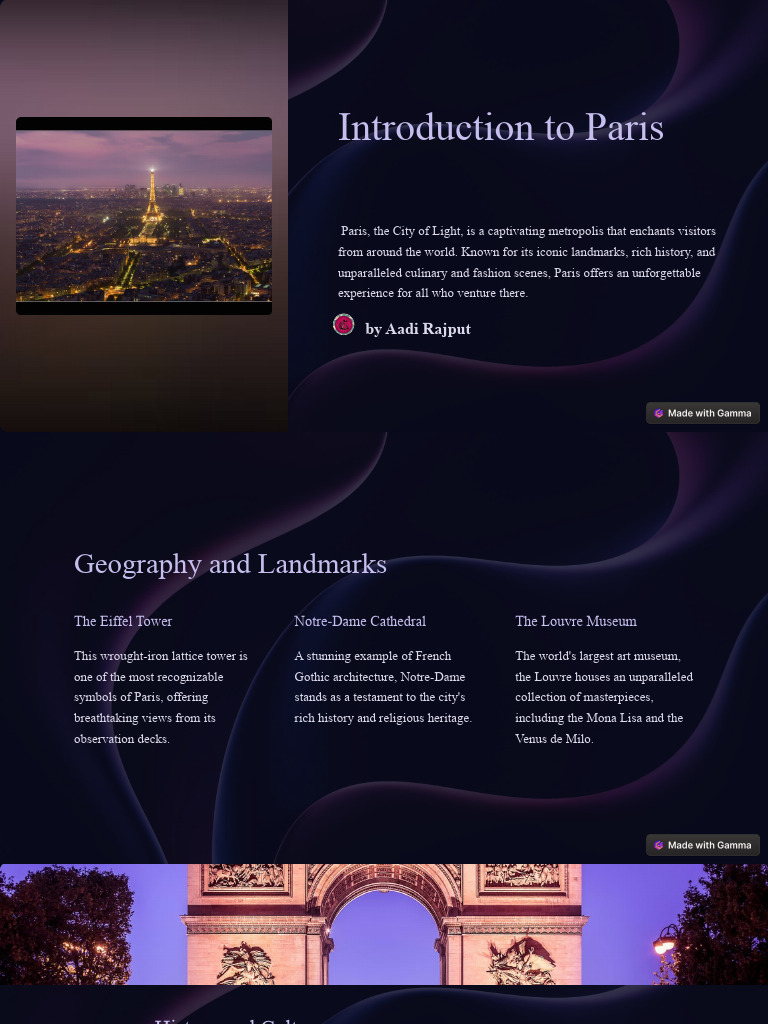 Introduction To Paris | PDF | Paris