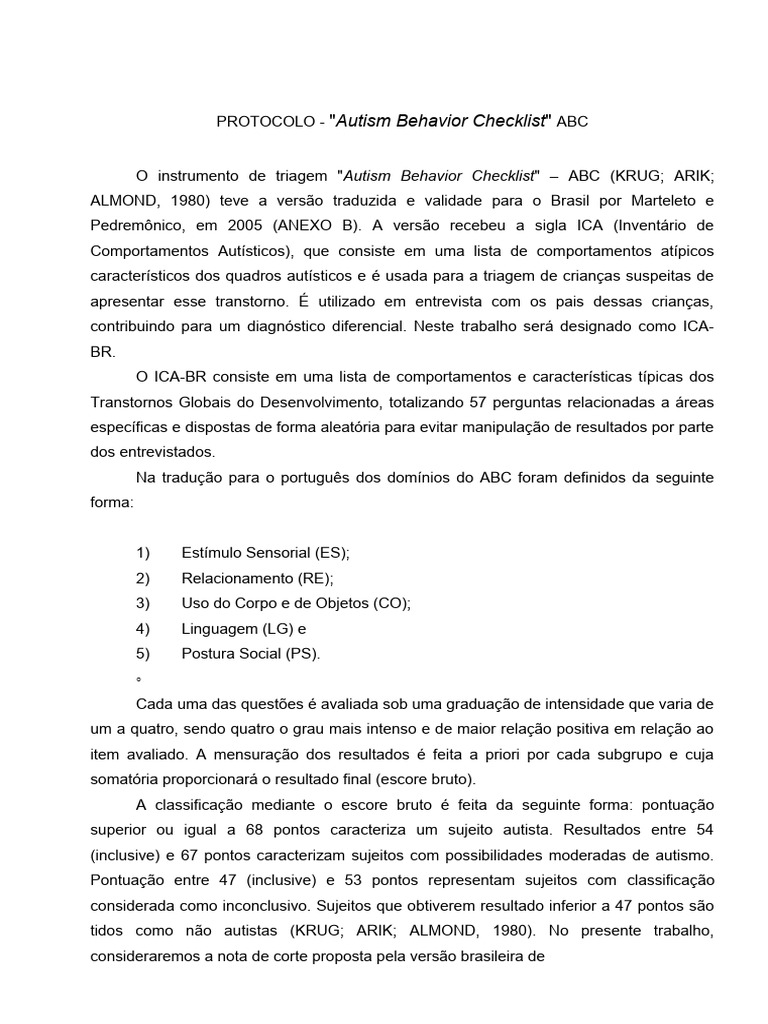 Protocolo ABC | PDF