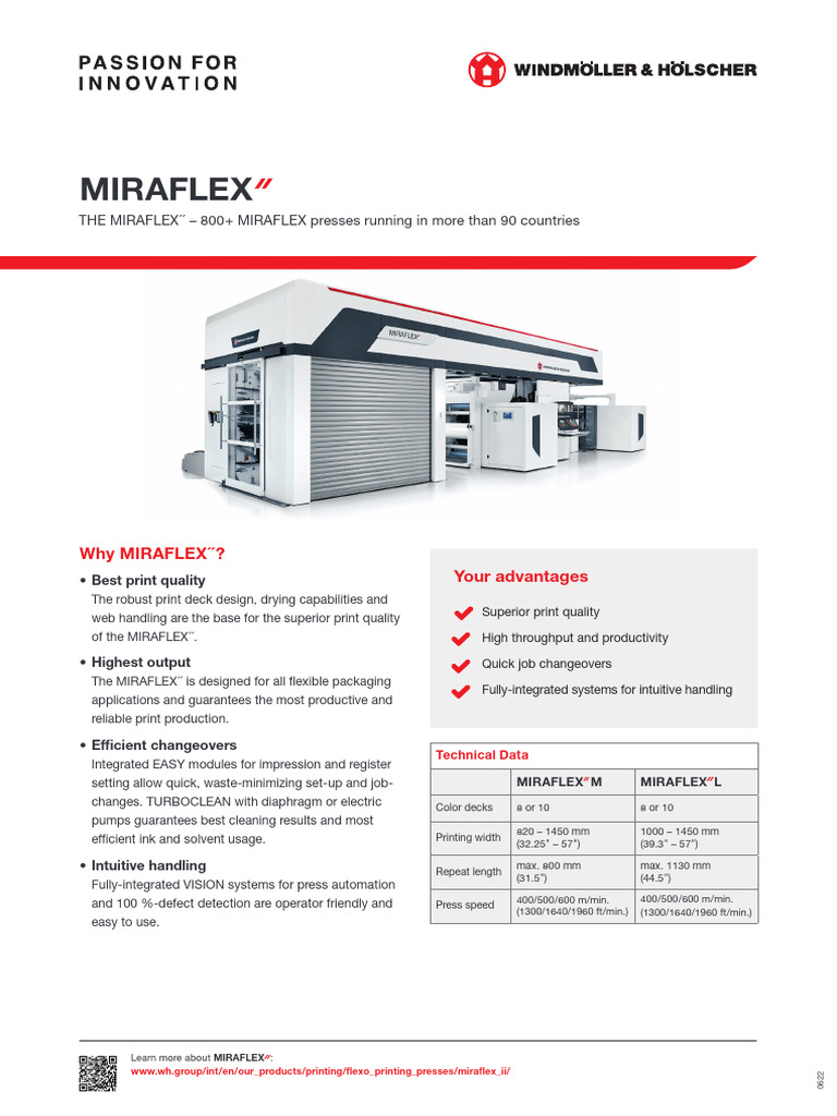 MIRAFLEX Flexo Press Advantages | PDF | Computing