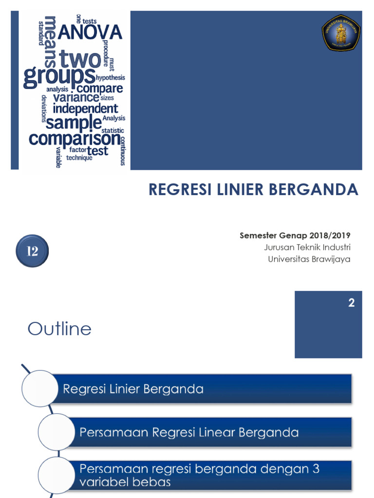 Modul Regresi Linier Berganda v2 | PDF