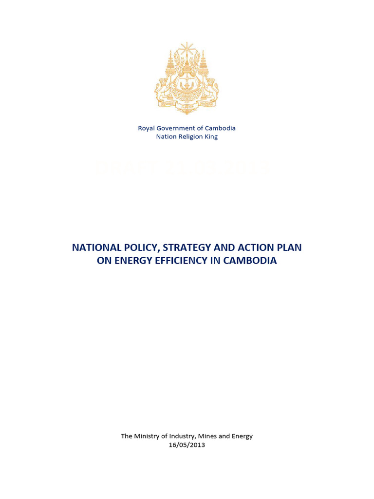 National Policy Strategy and Action Plan On Energy Efficiency in ...