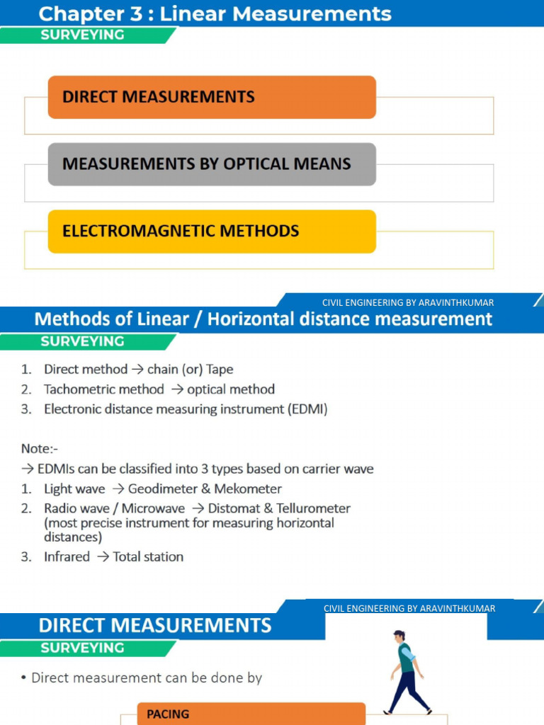 Surveying Chapter2 Linear Measurement | PDF | Civil Engineering | Engineering