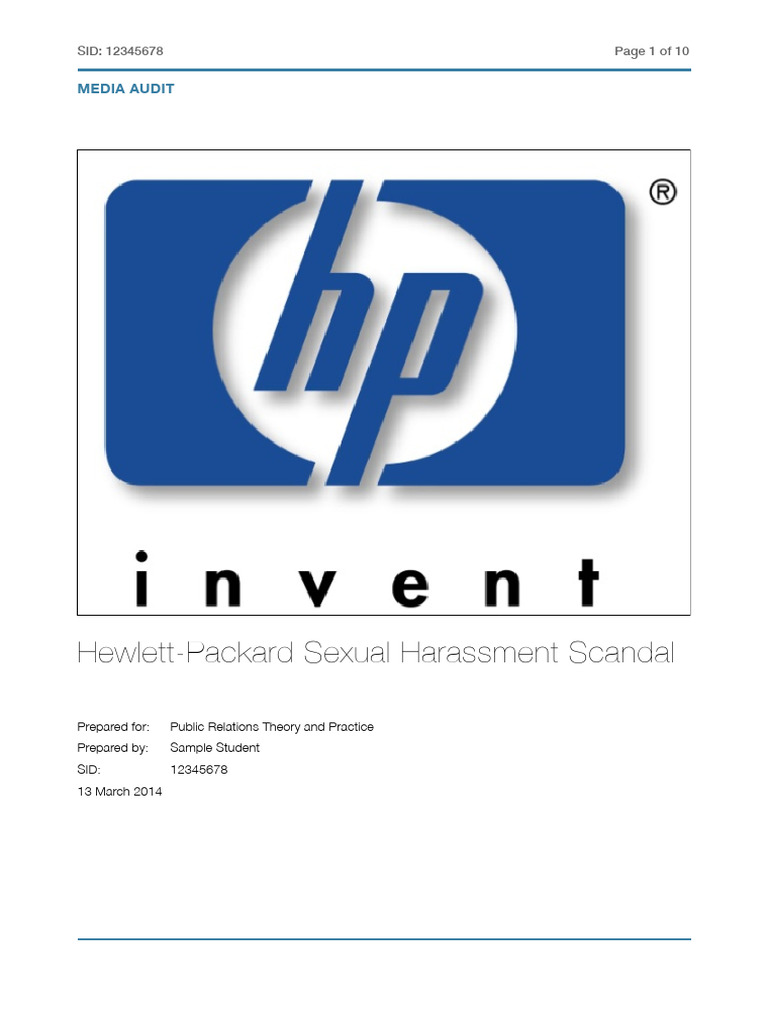 Sample PRPT | PDF | Hewlett Packard | Oracle Corporation