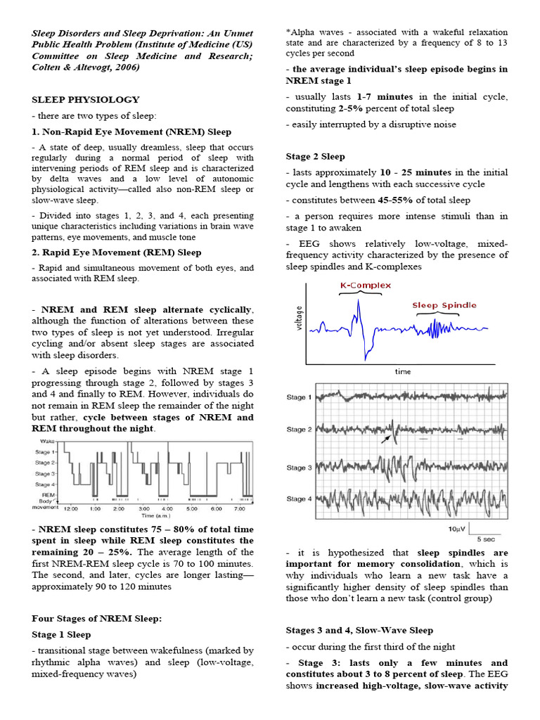 Understanding NREM and REM Sleep Stages | PDF | Sleep | Rapid Eye ...