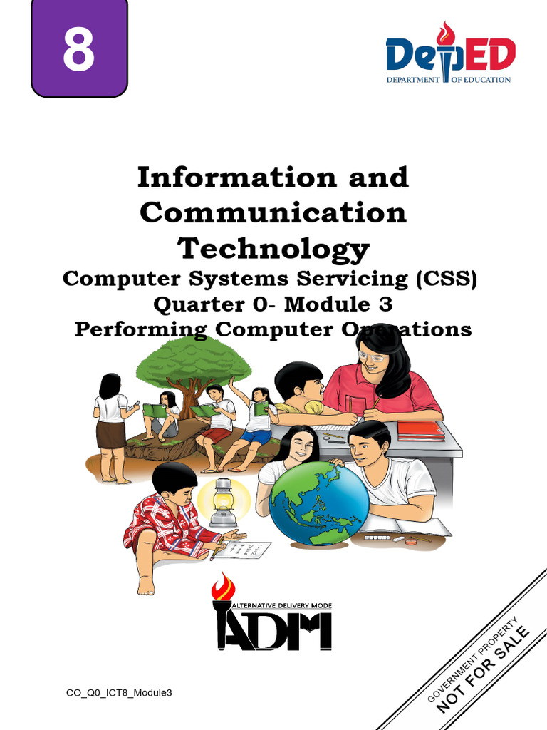 CO Q0 ICT8 Mod3 Performing Computer Operations | PDF | Computer Virus | World Wide Web