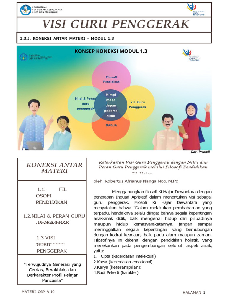 1 3 J Koneksi Antar Materi Modul 1 3 Robertus | PDF